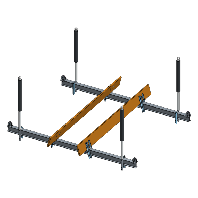 8,000 lb. Aluminum V-Hull Outboard Boat Cradle | BH-USA