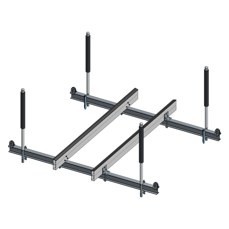 8,000 lb. Aluminum V-Hull Outboard Boat Cradle | BH-USA