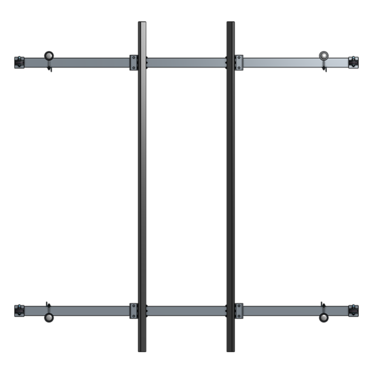 8,000 lb. Aluminum V-Hull Outboard Boat Cradle | BH-USA