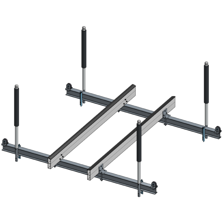 8,000 lb. Aluminum V-Hull Inboard Boat Cradle | BH-USA