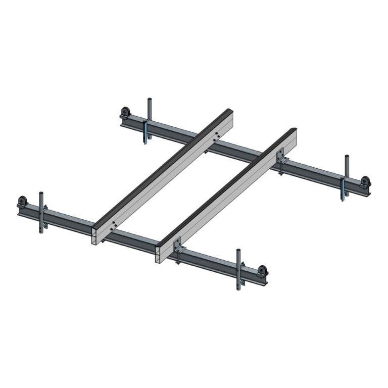 8,000 lb. Aluminum V-Hull Inboard Boat Cradle | BH-USA