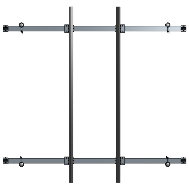 8,000 lb. Aluminum V-Hull Inboard Boat Cradle | BH-USA
